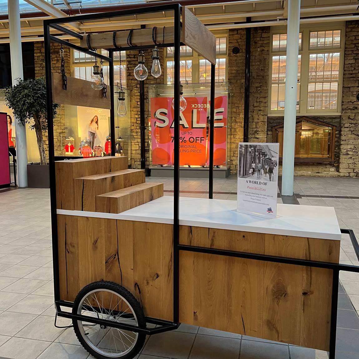 Community cart at Swindon Designer Outlet